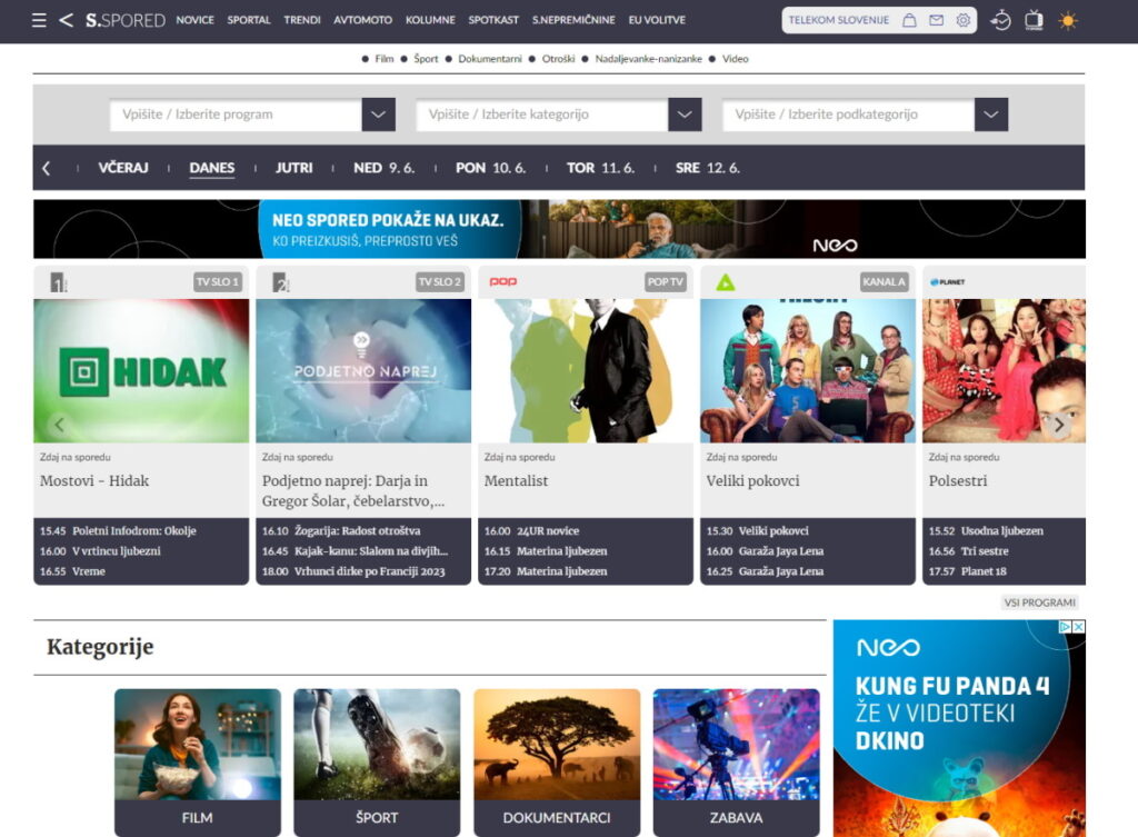 Siol.net predstavlja prenovljen TV-spored – TSmedia